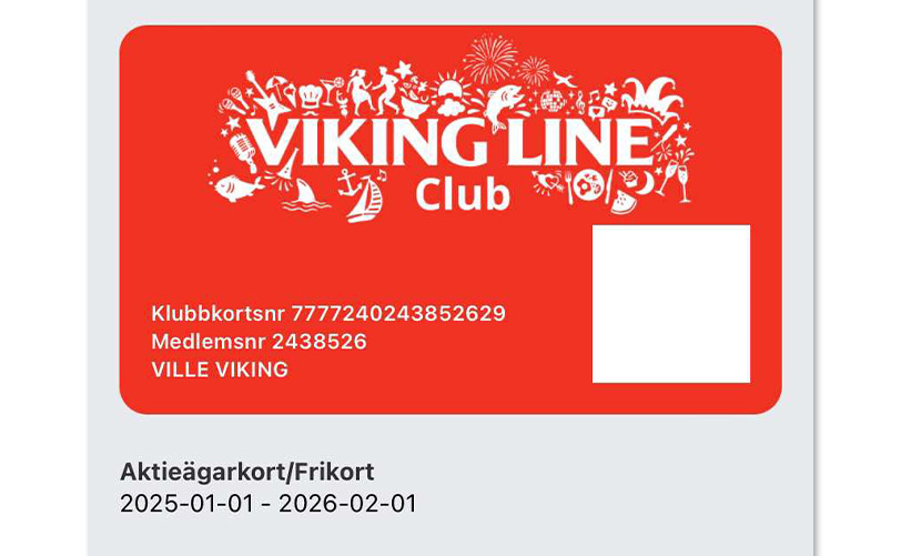 Viking Line Shareholder card | Viking Line